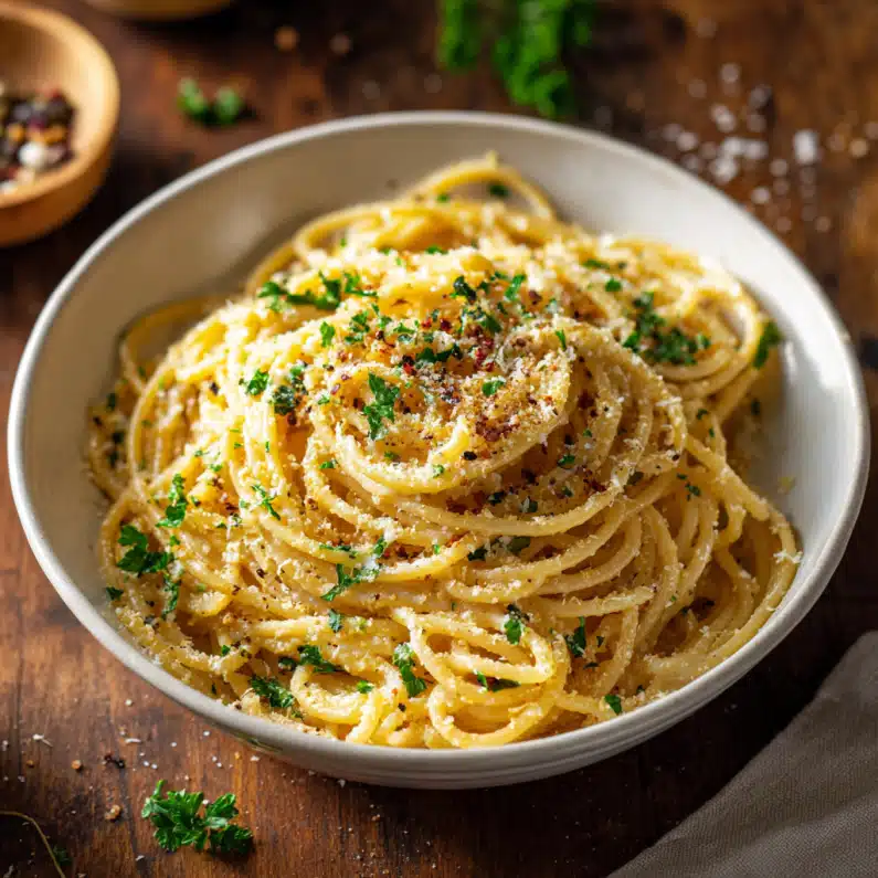 Garlic Butter Parmesan Pasta (15-Minute Recipe) | Easy Holiday Side Dish