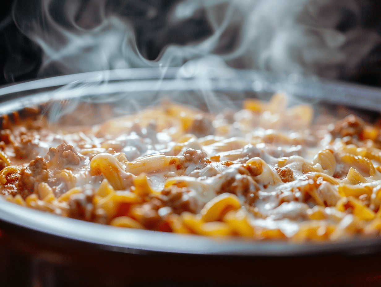 Creamy Crockpot Pasta Bake Recipe (Easy One-Pot Slow Cooker Dinner)
